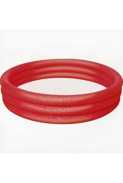 3 Halkalı Kırmızı Renkli Çocuk Havuzu 102 x 25 cm