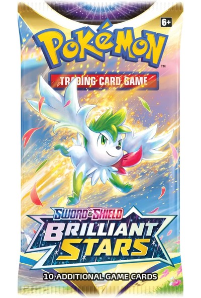 Pokemon Pokémon Tcg: Sword & Shield 9 Brilliant Stars Single Booster Kart Oyunu Pokemon Pokémon Tcg: Sword & Shield 9 Brilliant Stars Single Booster Kart Oyunu