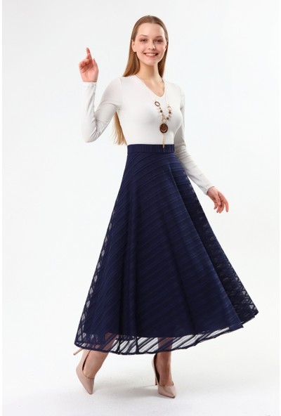 Asees Fırfırlı Evaze Etek