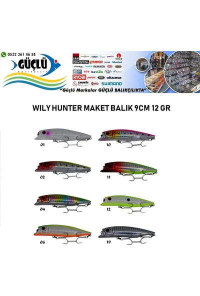 Wily Maket Balık Wıly Hunter 9 cm 12 gr Wily Maket Balık Wıly Hunter 9 cm 12 gr