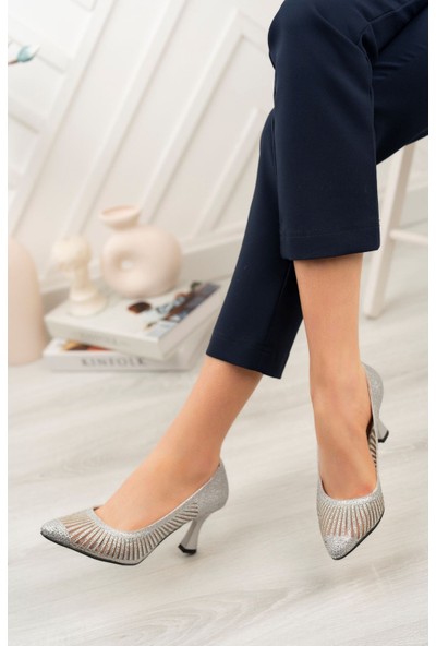 Gimer Avm Kadeh Ökçe Taşlı Kadın Stiletto