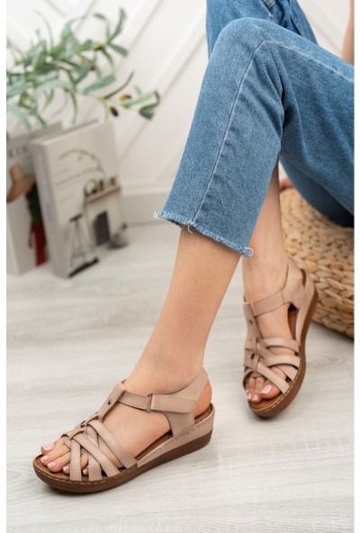 Gimer Avm Ortopedik Orta Taban Çapraz Bant Kadın Sandalet