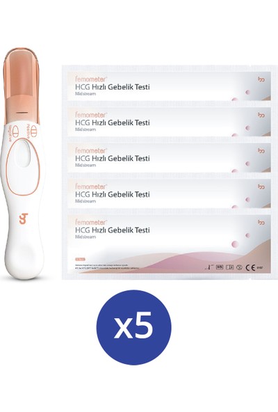 Mothersmart Femometer® Hcg Midstream Erken Hamilelik Testi - 5 Adet Mothersmart Femometer® Hcg Midstream Erken Hamilelik Testi - 5 Adet