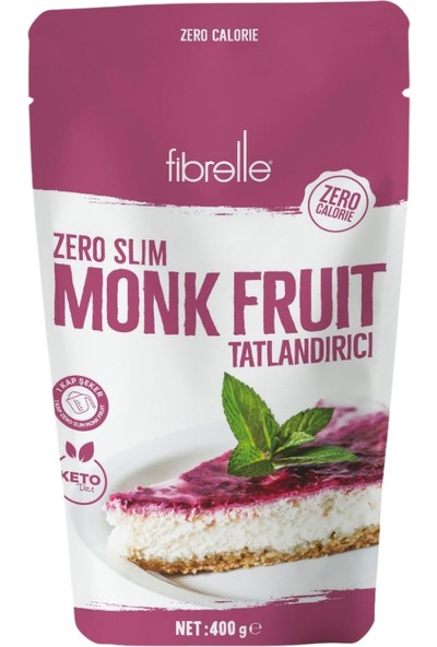 Fibrelle Zero Slim Monk Fruit 400 G Keto / Ketojenik Diyete Uygundur. Fibrelle Zero Slim Monk Fruit 400 G Keto / Ketojenik Diyete Uygundur.