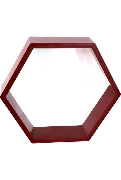 Bir Adet Dekorasyon Altıgen Plastik Stand/raf Ebat: Yükseklik 28 Cm/ Derinlik 7 cm Bir Adet Dekorasyon Altıgen Plastik Stand/raf Ebat: Yükseklik 28 Cm/ Derinlik 7 cm