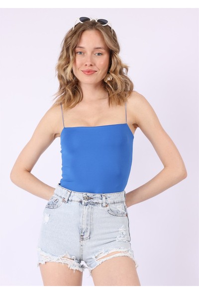 LM Louis & Maria Spagetti Askılı Body Suit - Mavi LM Louis & Maria Spagetti Askılı Body Suit - Mavi