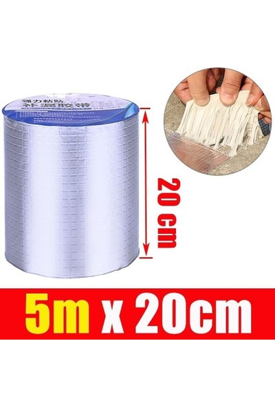 Alüminyum Izolasyon Tamir Çatlak Bandı 15 Santim 5 Metre Çamur Bant ( 20CM * 5m )