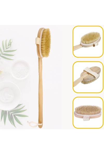 Doğal At Kılı Selülit Karşıtı Sapı Çıkabilen Ahşap Banyo Fırçası- Doğal At Kılı Selülit Karşıtı Sapı Çıkabilen Ahşap Banyo Fırçası-