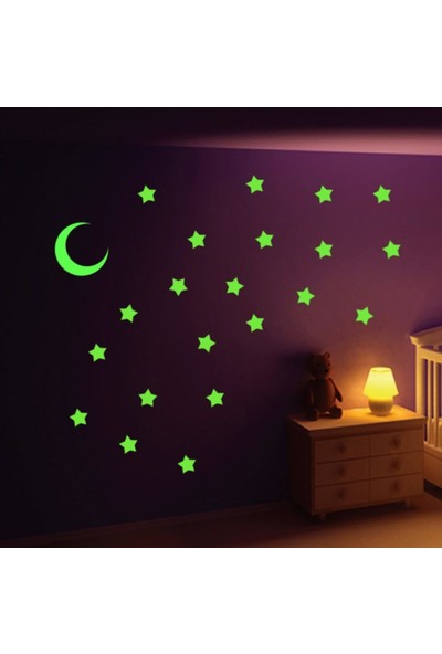 Xnews Yapışkanlı Fosforlu Ay Yıldız