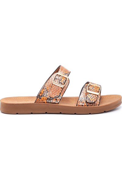 Derimod Kadın Yılan Desenli Terlik