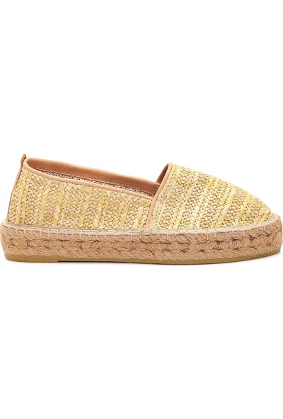 Derimod Kadın Deri Hasır Espadril Derimod Kadın Deri Hasır Espadril