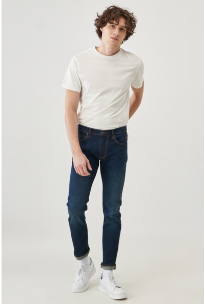 Lee Luke Slim Fit Düşük Bel Denim Esnek Jean Kot Pantolon