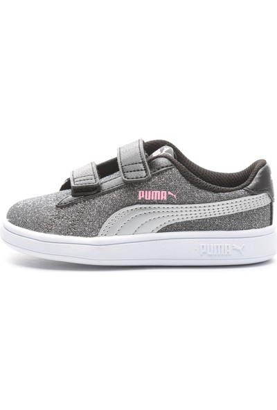 Puma P367380 Puma Smash V2GLITZ Glamv Inf Bebek Spor Ayakkabı Gri