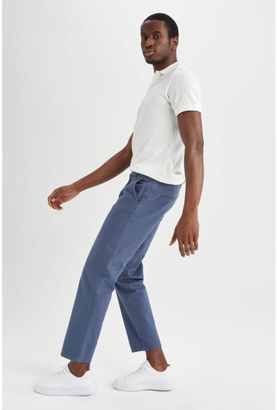 DeFacto Relax Fit Gabardin Chino PANTOLON W2989AZ22SP