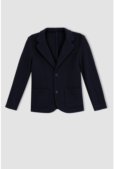 DeFacto Erkek Çocuk Regular Fit Çift Cepli Blazer Ceket W9470A622SM