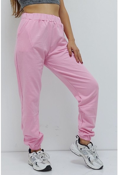 Düz Eşofman Altı Pembe