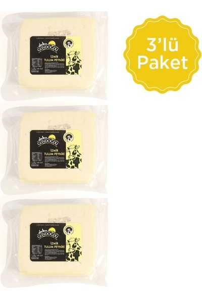 Gündoğdu Izmir Tulum Peynir 500GR (Inek Sütü) 3'lü