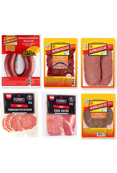 Apikoğlu Yüksek Proteinli Et Paketi 6 Çeşit Ürün Apikoğlu Yüksek Proteinli Et Paketi 6 Çeşit Ürün