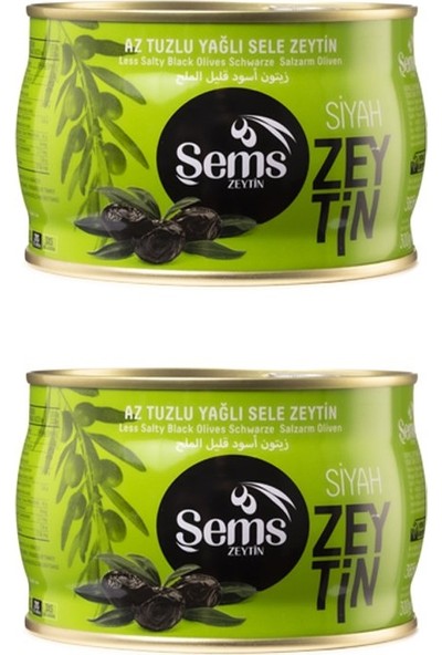 Şems Zeytin Siyah Zeytin 351-380 Kalibre 300 gr 2'li Şems Zeytin Siyah Zeytin 351-380 Kalibre 300 gr 2'li