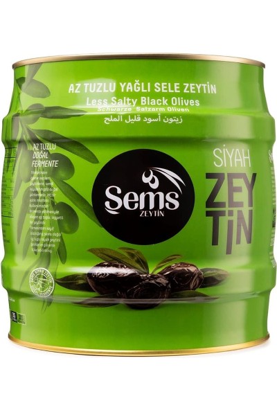Şems Siyah Zeytin 351-380 Kalibre 2000 gr Şems Siyah Zeytin 351-380 Kalibre 2000 gr