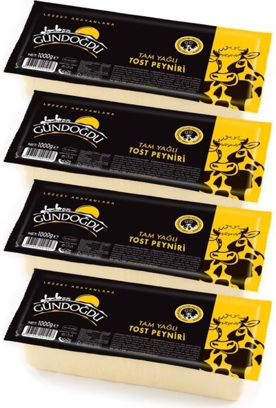 Gündoğdu Tost Peynir 1000GR 4'lü