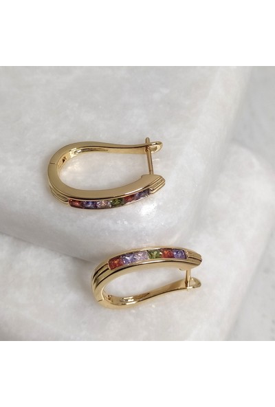 Asya Jewellery Xuping Renkli Zirkon Taşlı Küpe Rose Kararmaz Antialerjiktir Asya Jewellery Xuping Renkli Zirkon Taşlı Küpe Rose Kararmaz Antialerjiktir