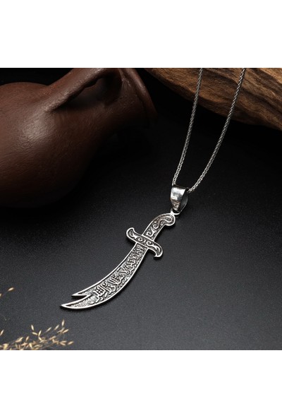 Sima Silver Gümüş Zülfikar Figürlü Tasarım Trend Model Ok Sima Silver Gümüş Zülfikar Figürlü Tasarım Trend Model Ok