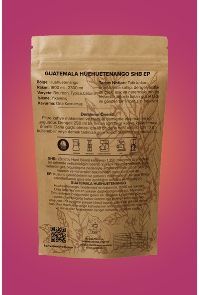 Guatemala 200 gr Filtre Kahve %100 Arabica