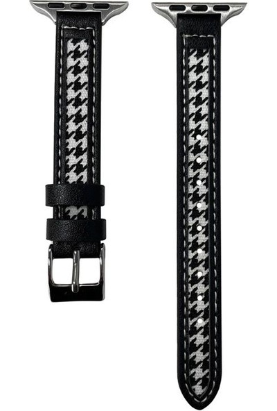 Sym Accessories Apple Watch Se 1.2.3.4.5.6.7.nesil 38/40/41MM Uyumlu Hakiki Deri Kordon