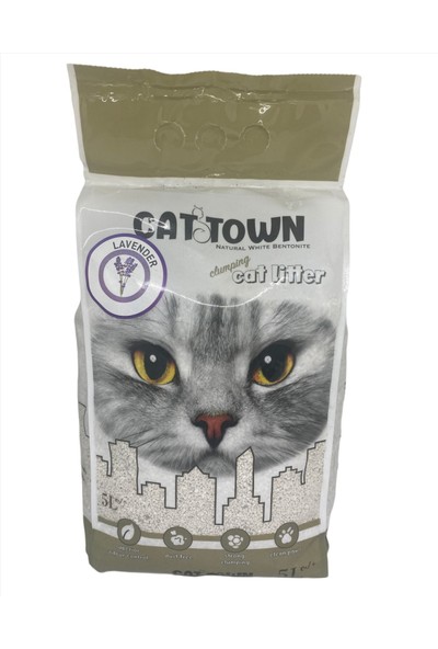 Cattown Natural Lavanta Kokulu Kedi Kumu 5 Lt.