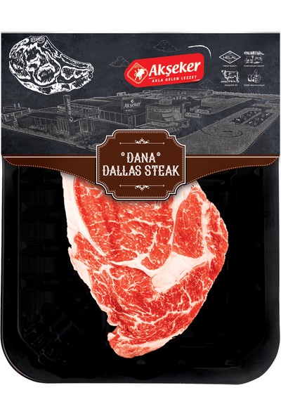 Akşeker Skin Pack Dana Dallas Steak 300 Gram