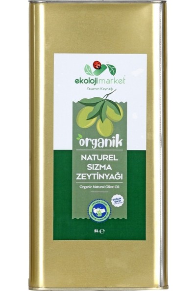 Ekoloji Market Soğuk Sıkım Zeytinyağı 5 Lt Teneke Ekoloji Market Soğuk Sıkım Zeytinyağı 5 Lt Teneke