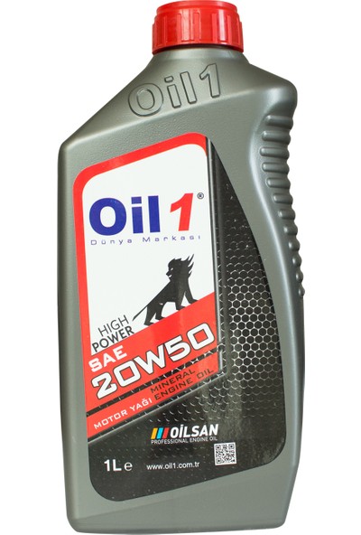 Oil1 20W-50 1 Lt Motor Yağı ( Üretim Yılı: 2022 ) Oil1 20W-50 1 Lt Motor Yağı ( Üretim Yılı: 2022 )