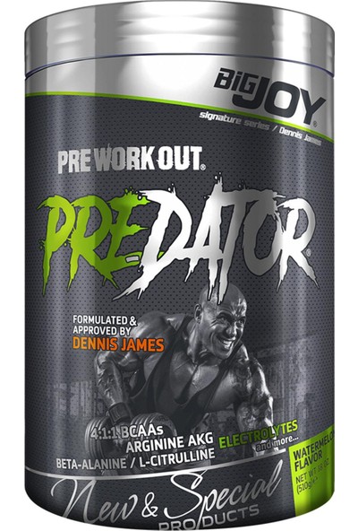 Bigjoy Sports Pre-Dator Pre Work Out 510 Gr Karpuz Bigjoy Sports Pre-Dator Pre Work Out 510 Gr Karpuz