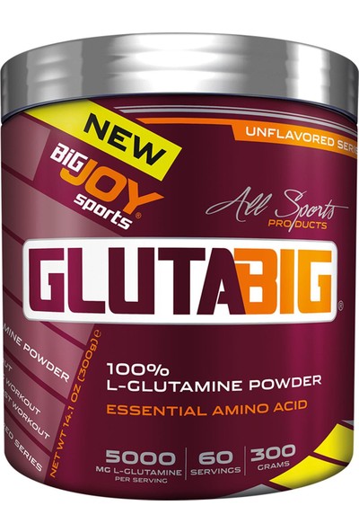 Bigjoy Sports Glutabig Glutamine Powder 300gr Aromasız Bigjoy Sports Glutabig Glutamine Powder 300gr Aromasız