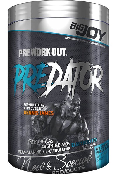 Bigjoy Predator Wıldberry 510gr Pre Workout Bigjoy Predator Wıldberry 510gr Pre Workout