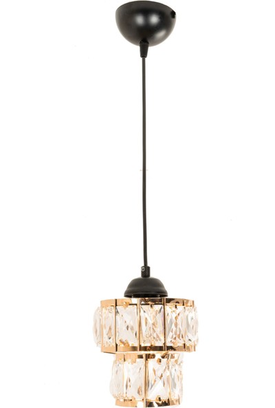 Ömür Avize Gold Kristal Taşlı Modern Sarkıt Tekli Avize Ömür Avize Gold Kristal Taşlı Modern Sarkıt Tekli Avize