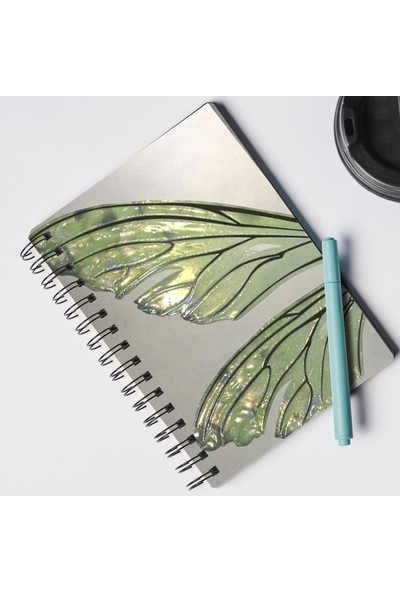 Takivis Mint Dekor Ahşap Kapaklı Mdf Defter