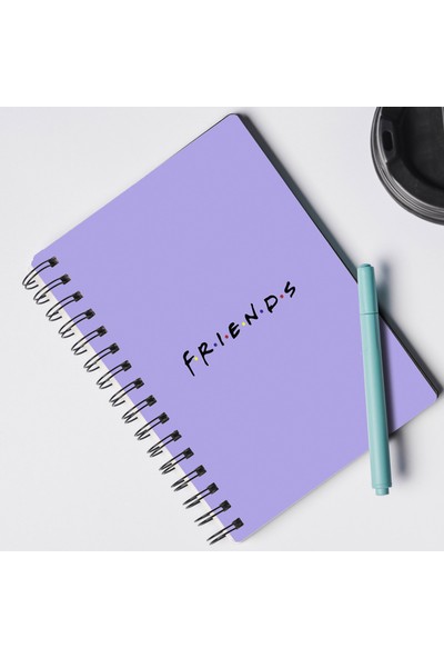 Takivis Friends Dizi Ahşap Kapaklı Mdf Defter