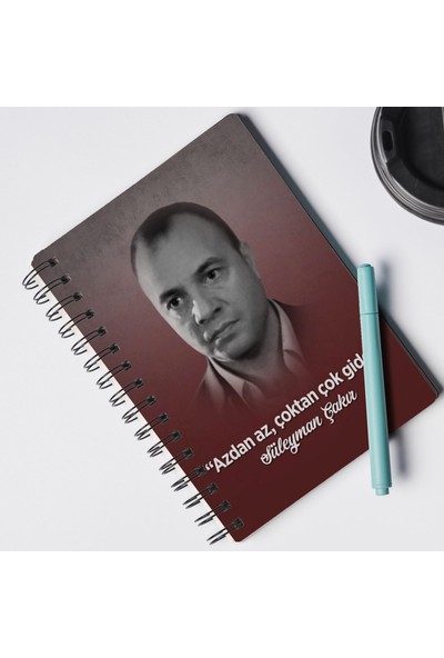 Takivis Süleyman Çakır Kurtlar Vadisi Ahşap Kapaklı Mdf Defter