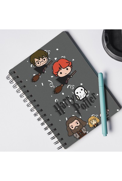 Takivis Harry Potter Ahşap Kapaklı Mdf Defter