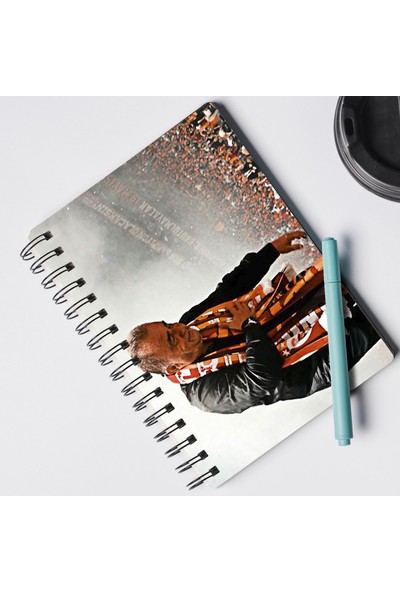 Takivis Fatih Terim Ahşap Kapaklı Mdf Defter