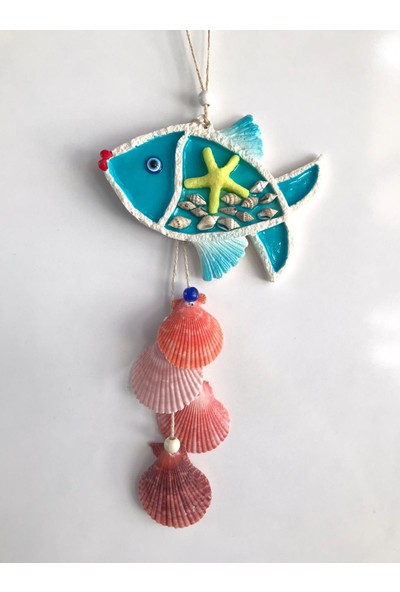 Aura Hediyelik Deniz Kabuklu Seramik Balık (Küçük Boy)- Ev ve Bahçe Dekorasyonu Aura Hediyelik Deniz Kabuklu Seramik Balık (Küçük Boy)- Ev ve Bahçe Dekorasyonu