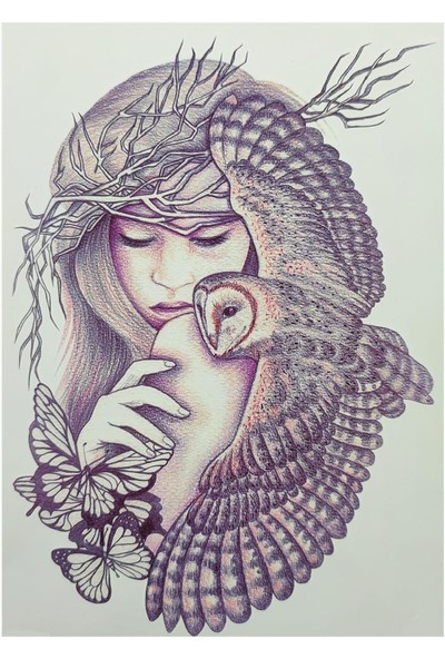 Tedz Collection Baykuş Transfer Dövme