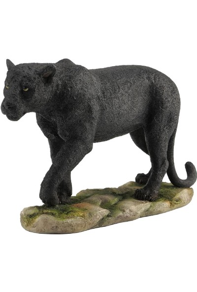 Veronese Renkli El Boyaması Siyah Panter