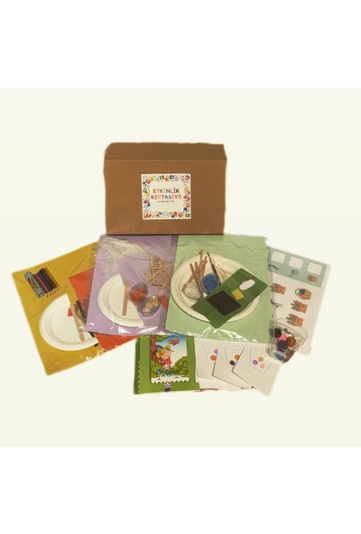 Etkinlik Kırtasiye Çiftlik Temalı 3-5 Yaş Gelişim ve Etkinlik Kutusu