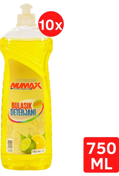 Sıvı Bulaşık Deterjanı Limonlu 750 ml x 10 Sıvı Bulaşık Deterjanı Limonlu 750 ml x 10