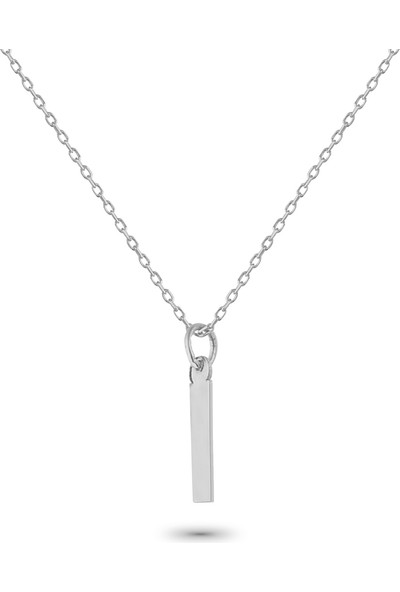 Glorria Gümüş I Harfi Kolye