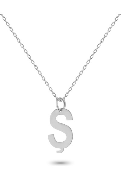 Glorria Gümüş Ş Harfi Kolye