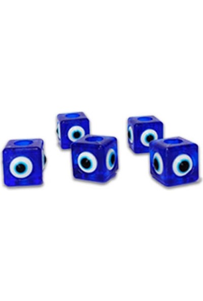 Hercai Hobi Kare Nazar Boncuğu 15 mm Plastik 5 Adet Hercai Hobi Kare Nazar Boncuğu 15 mm Plastik 5 Adet